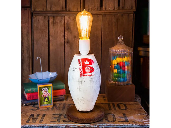 Vintage Upcycled Bowling Pin Light – Holy Funk