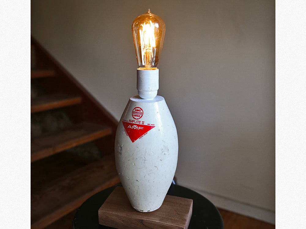 Vintage Upcycled Bowling Pin Light – Holy Funk