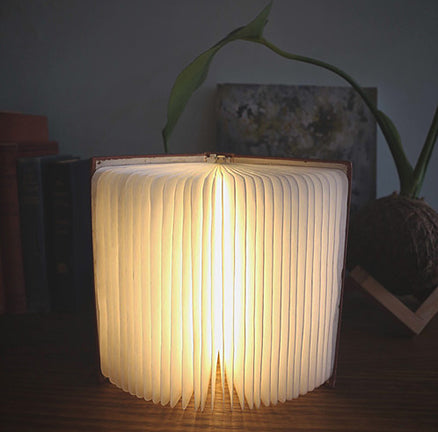 Vintage Folding Book Light - Rechargeable Lamp - Holy Funk